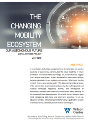 The Changing Mobility Ecosystem: Our Autonomous Future | Wilson Center